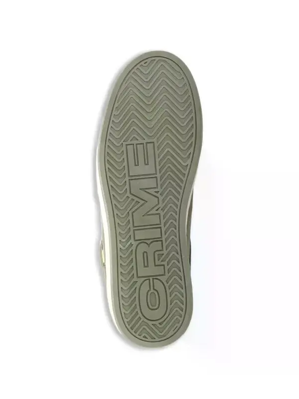 CRIME LONDON Logo-detail Leather Sneakers