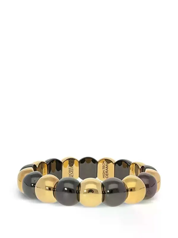 Roberto Demeglio Diamond Black Dama Circle Bracelet - Gold