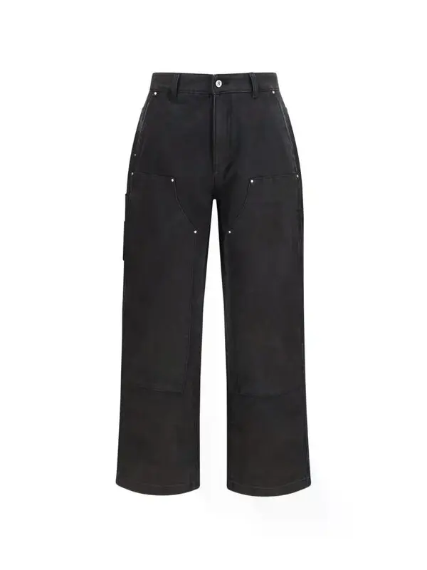 REPRESENT Worker Cotton Trousers - Black