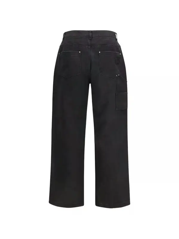 REPRESENT Worker Cotton Trousers - Black