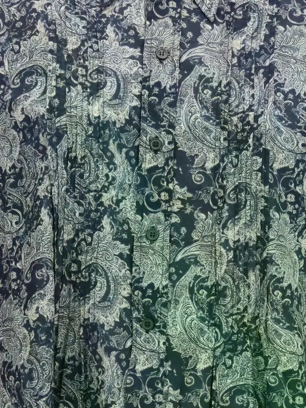 R13 Pintuck Paisley-print Shirt
