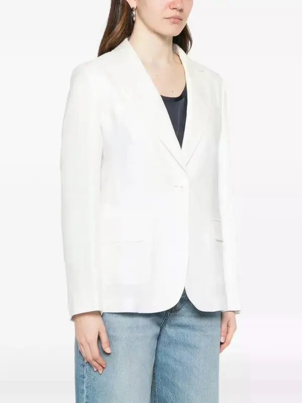 Max Mara Single-breasted Blazer - White