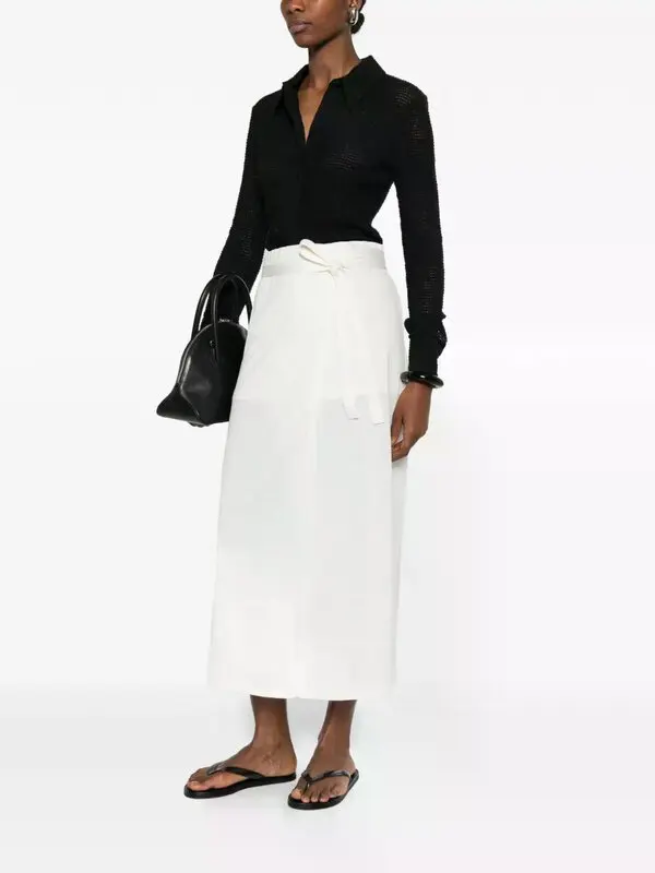 TOTEME Wrap Skirt With Tie Detail