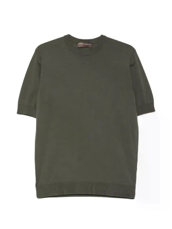 FILIPPO DE LAURENTIIS Crew Neck Short Sleeve T-shirt - Green