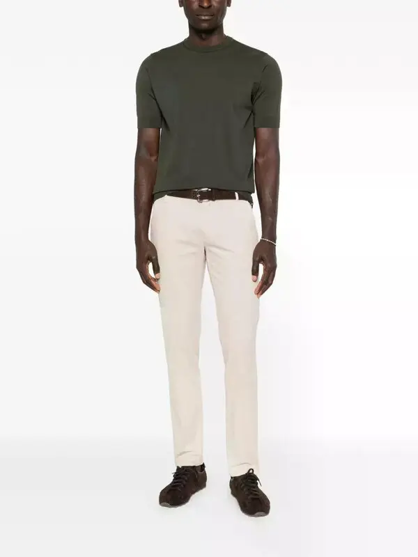 FILIPPO DE LAURENTIIS Crew Neck Short Sleeve T-shirt - Green