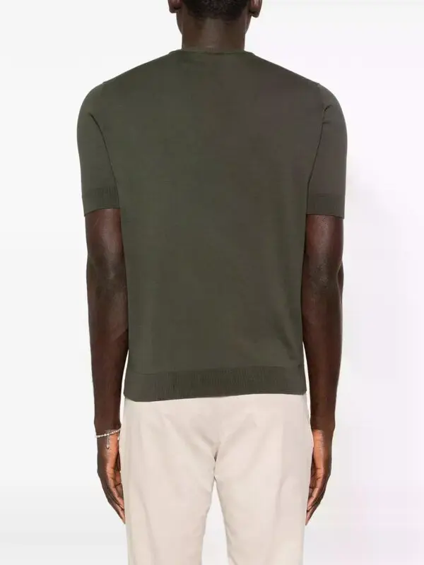 FILIPPO DE LAURENTIIS Crew Neck Short Sleeve T-shirt - Green