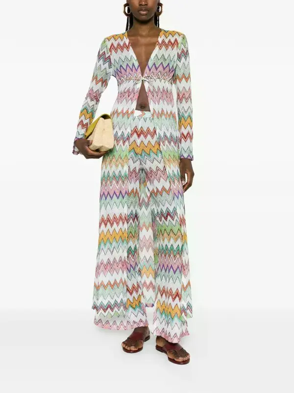 Missoni Zigzag Cover-up Trousers - White