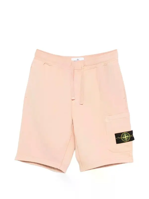 Stone Island Drawstring Cargo Shorts - Pink