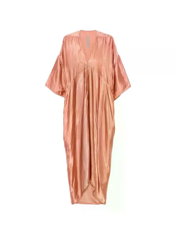 Rick Owens Tommykite V-neck Maxi Dress - Pink