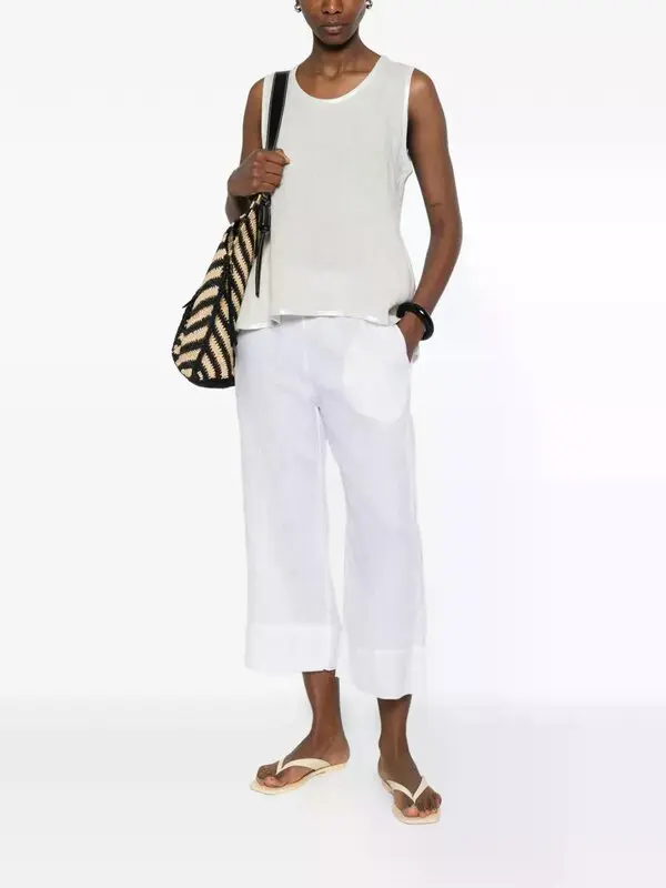 XACUS Elasticated Waist Trousers - White