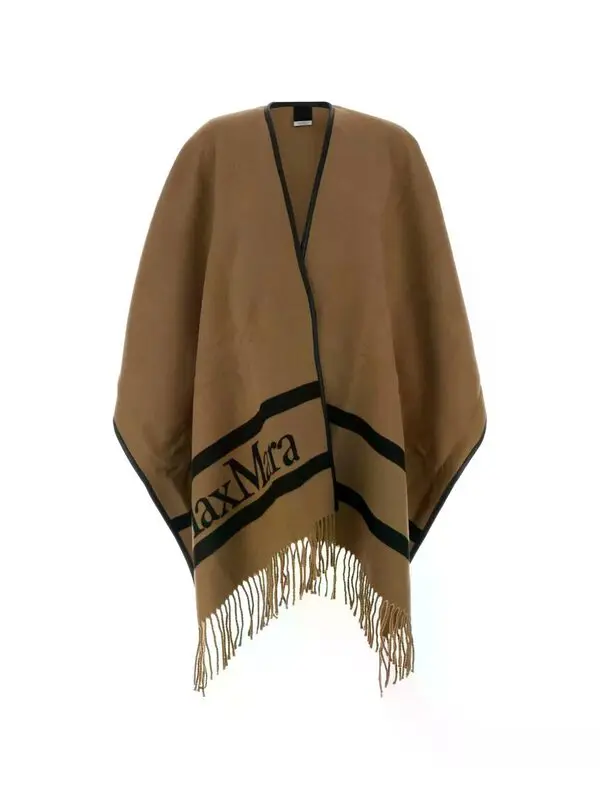 Max Mara Fringe Stripes Scarf - Brown