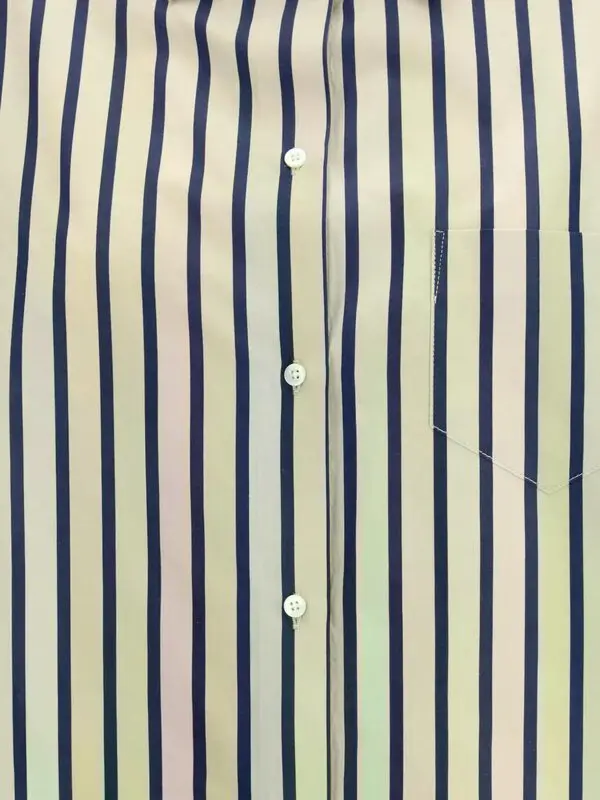 SARA ROKA Striped Pocket Shirt