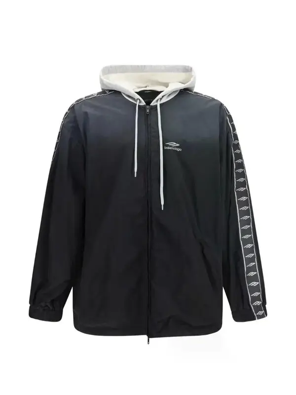 Balenciaga Logo-detail Hooded Jacket