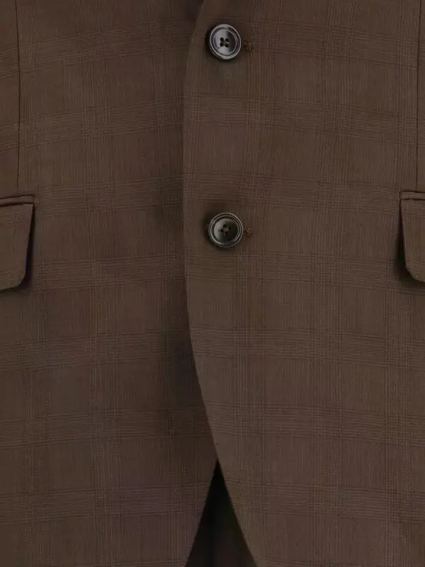 Tagliatore Single-breasted Wool Suit - Brown