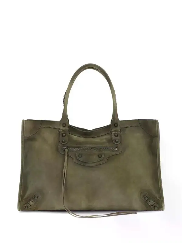 Balenciaga Large City Shoulder Bag - Green