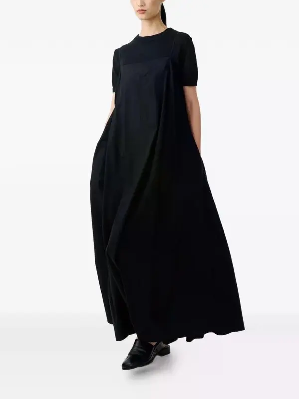 Studio Nicholson Achille Slender Straps Midi Dress - Black