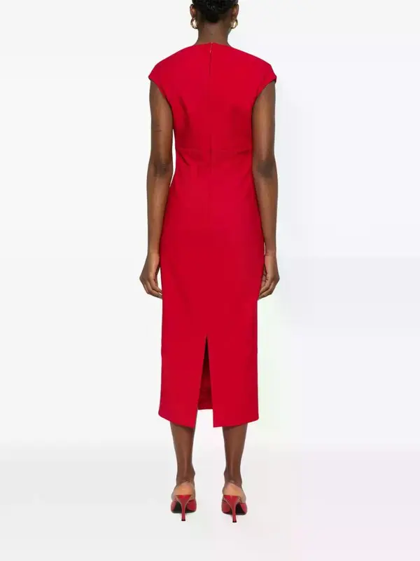 Solace London Monica V-neck Midi Dress