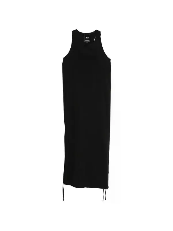 Y3 X Yohju Yamamoto Racer Cinch Sleeveless Midi Dress