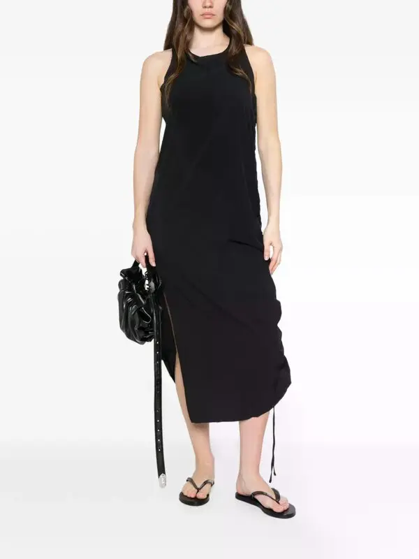 Y3 X Yohju Yamamoto Racer Cinch Sleeveless Midi Dress