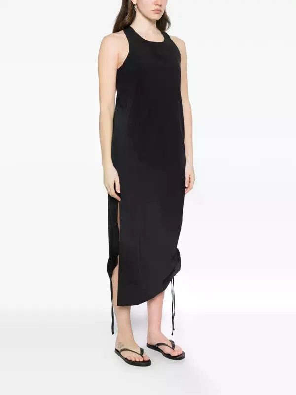 Y3 X Yohju Yamamoto Racer Cinch Sleeveless Midi Dress