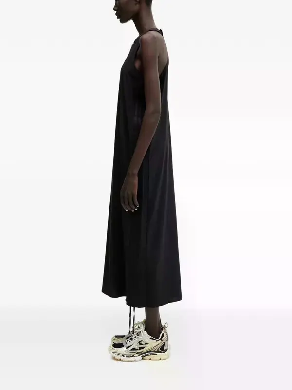 Y3 X Yohju Yamamoto Racer Cinch Sleeveless Midi Dress - Black