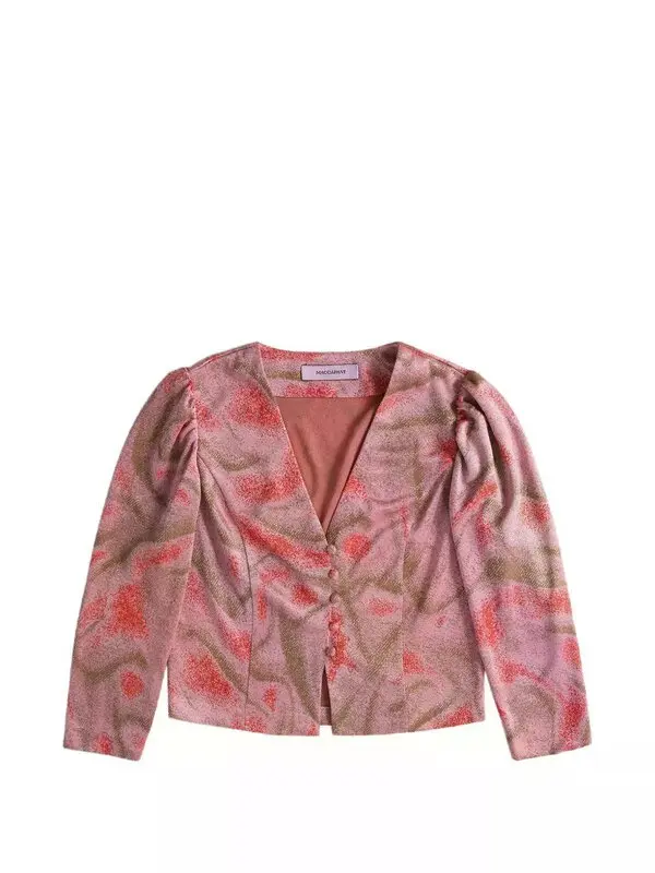 MARGHERITA MACCAPANI Printed V-neck Jacket
