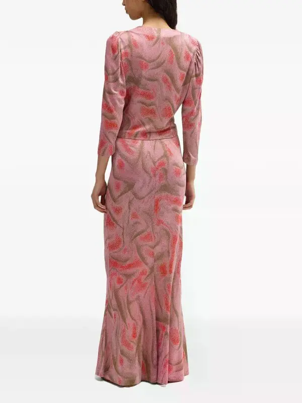 MARGHERITA MACCAPANI Lu Patterned Skirt - Pink