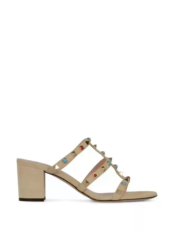 Valentino Garavani Stud-embellished Strappy Heeled Sandals