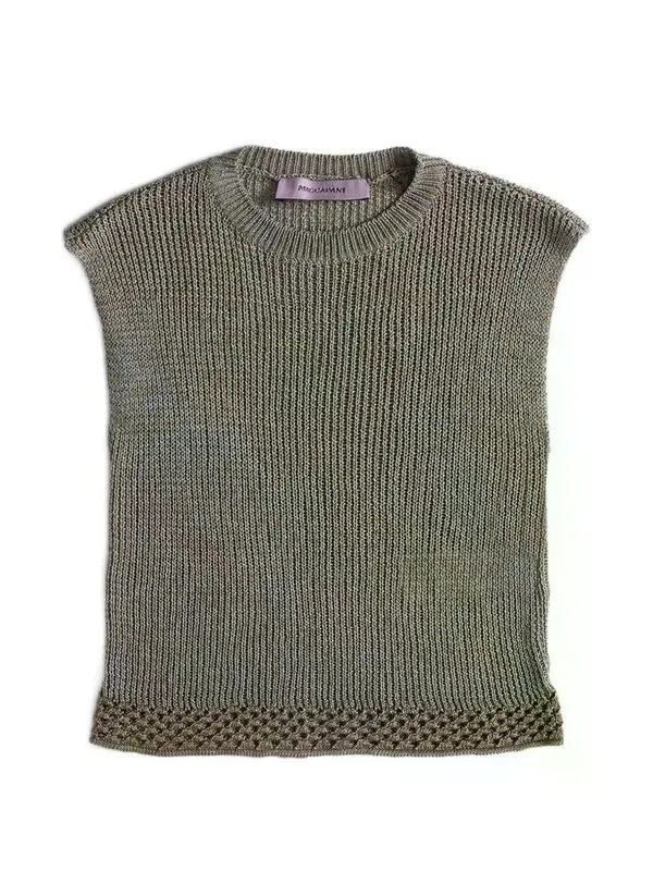 MARGHERITA MACCAPANI Giuly Round-neck Top - Grey