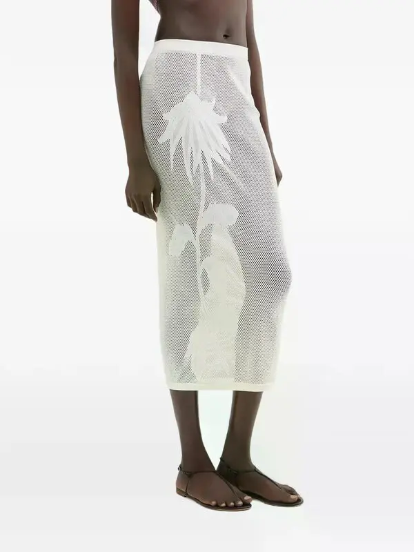 MARGHERITA MACCAPANI Printed Seamless Skirt - White