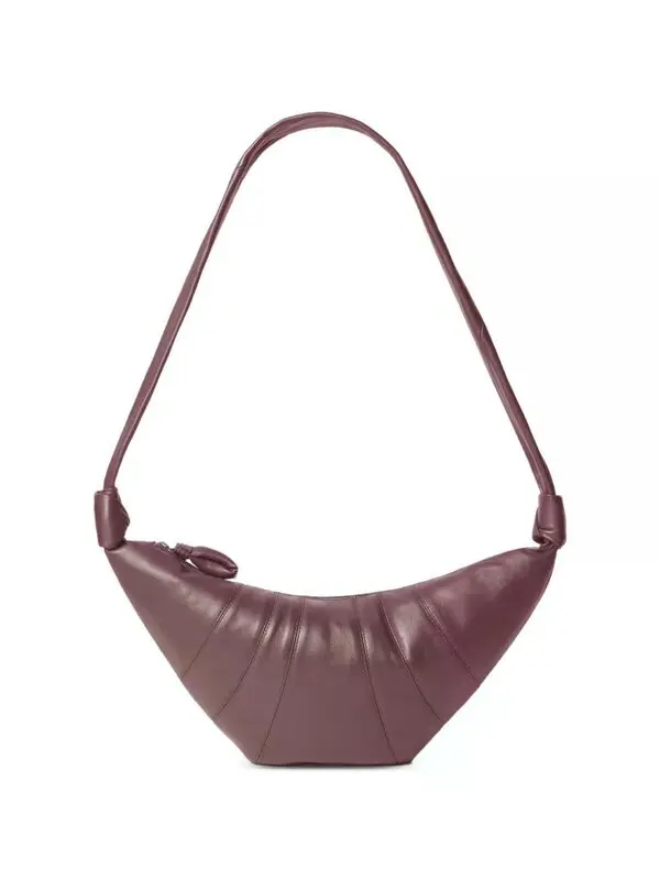 LEMAIRE Medium Croissant Leather Bag - Brown