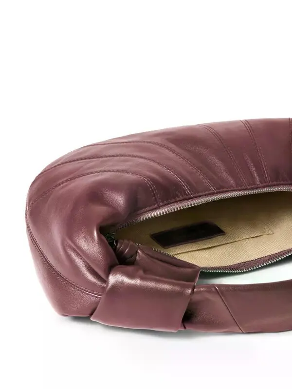 LEMAIRE Mini Fortune Croissant Leather Bag - Brown