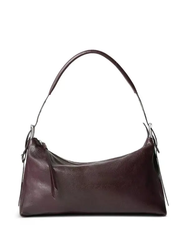 LEMAIRE Belted Leather Tote - Brown