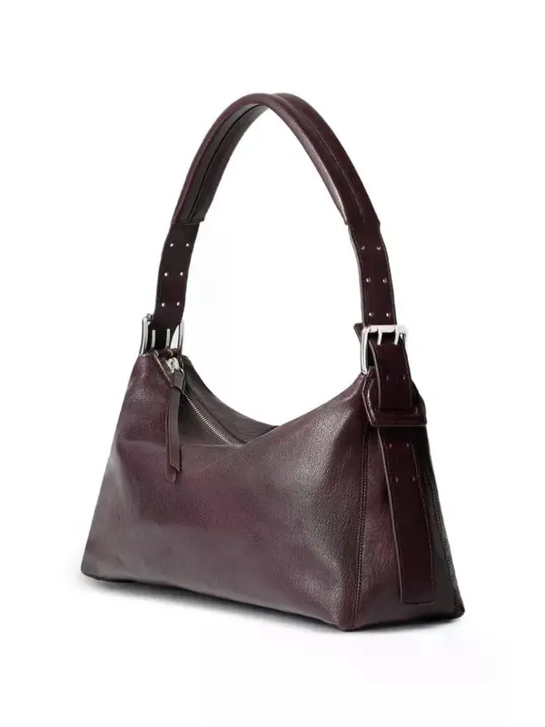LEMAIRE Belted Leather Tote - Brown