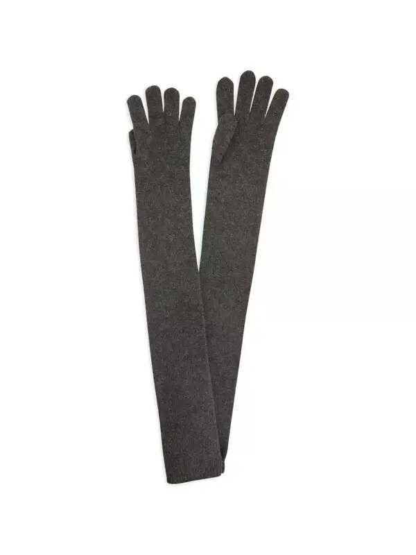 Max Mara Timor Long Gloves - Grey