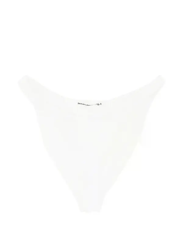 Alexander Wang Logo Bikini Bottoms - White