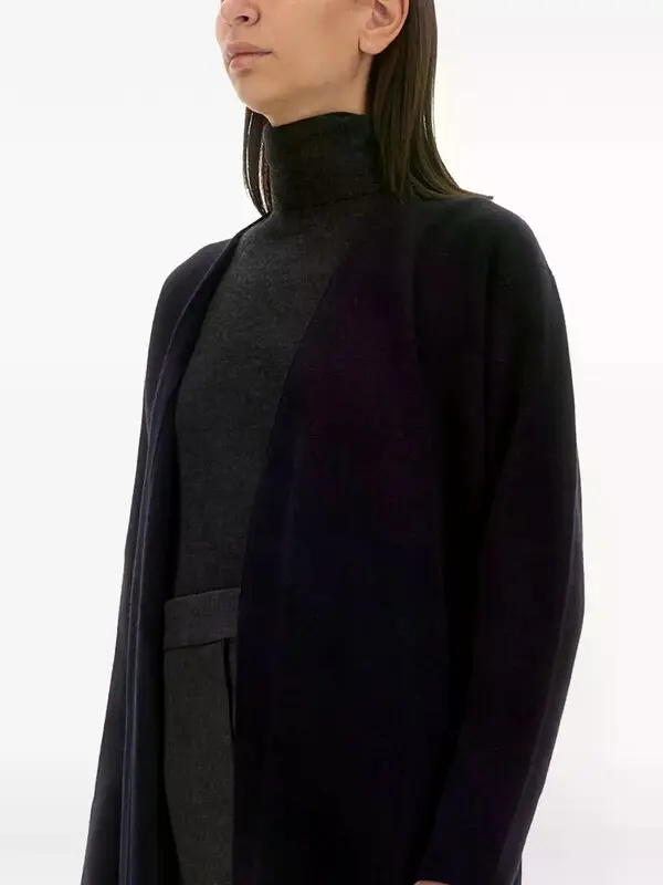 Max Mara Belted Jersey Coat - Blue