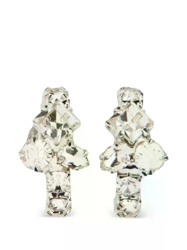 Magda Butrym Crystal Embellished Earrings - Silver