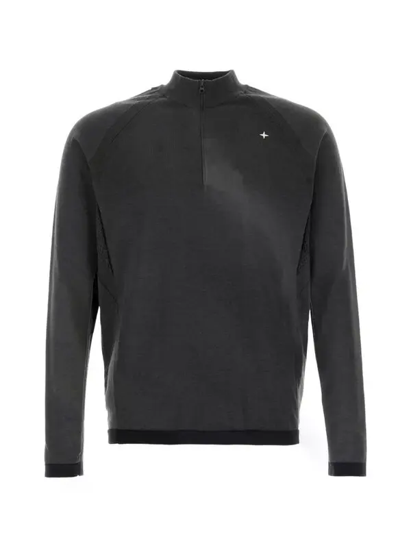 Stone Island Raglan-sleeve Zipped Sweatshirt