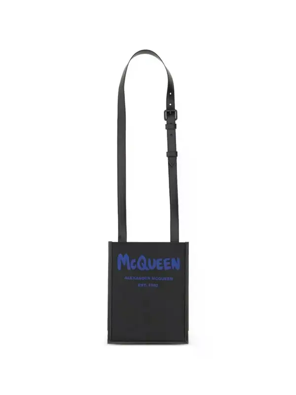 Alexander McQueen Logo-detail Smartphone Bag - Black