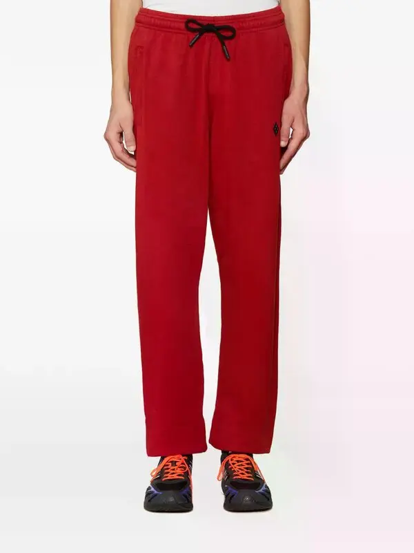 COUNTY OF MILAN Logo-embroidery Track Pants - Red