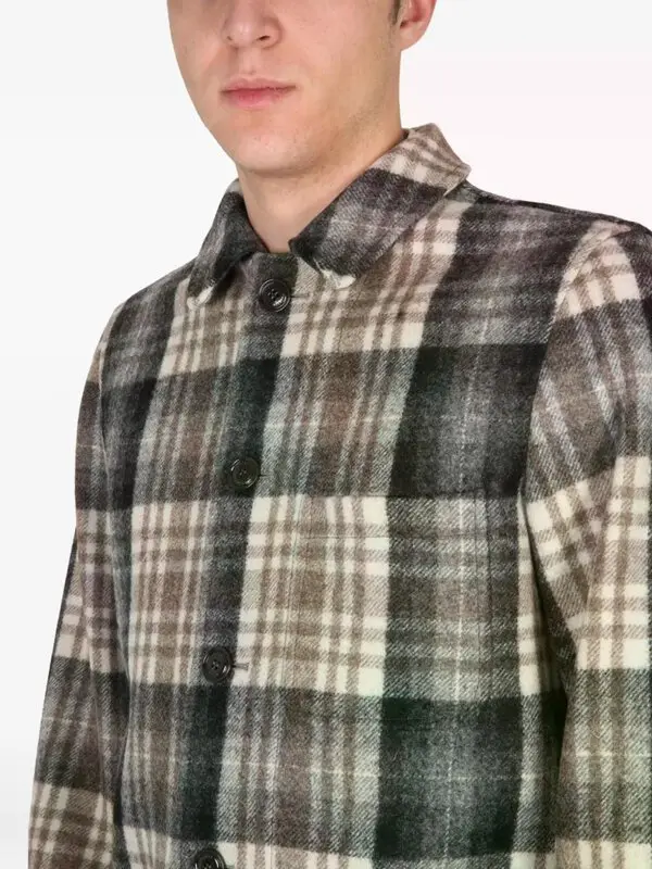 Aspesi Tadao Check-pattern Shirt Jacket