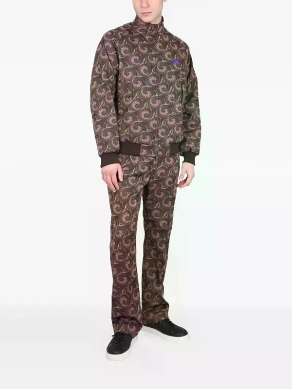 BARACUTA X Needles G9 Patterned Zip-up Jacket - Red