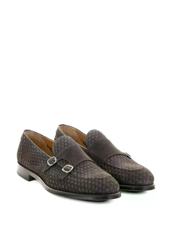 DOUCAL'S Double-buckle Monk Shoes