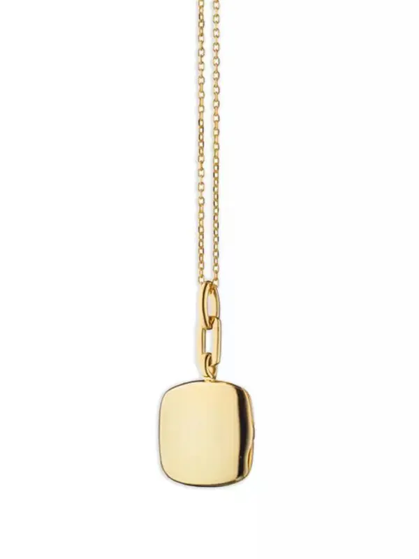 Monica Rich Kosann 18kt Yellow Viv Locket Necklace - Gold