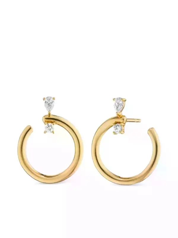 Monica Rich Kosann 18k Yellow Diamond Wrap Earrings - Gold