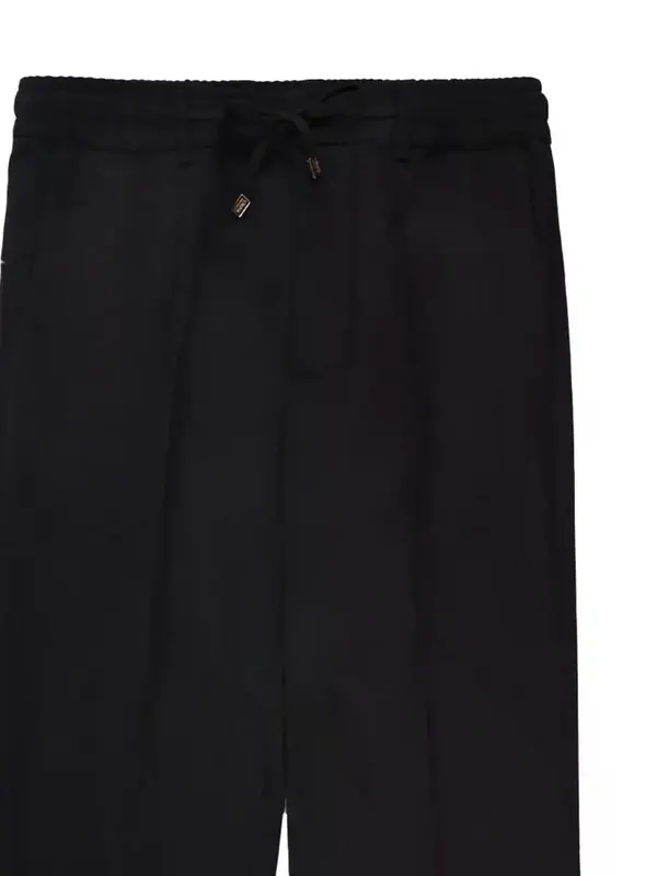 CRUNA Drawstring Wool Trousers - Black
