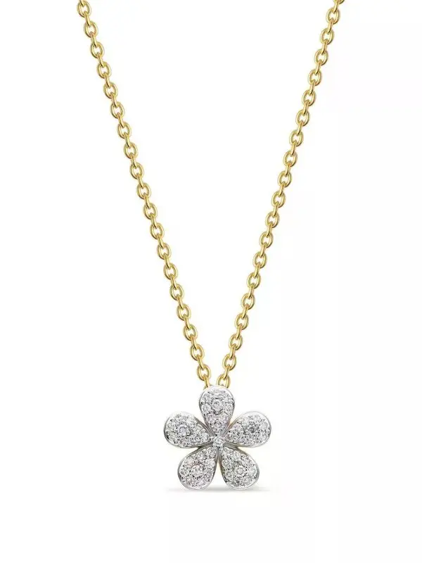 Phillips House 14k Gold Forget-me-not Necklace - Yellow