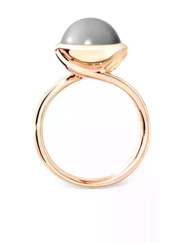 Tamara Comolli 18k Rose Gold Bouton Moonstone Ring - Pink
