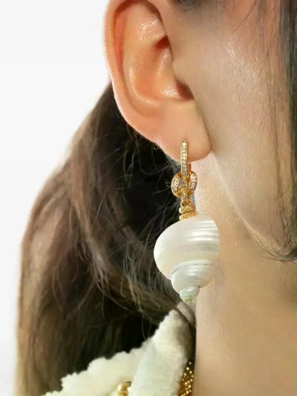 Gas Bijoux Shell Drop Earrings